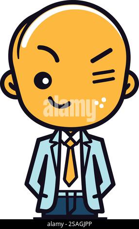 cartoon bald man Stock Vector Image & Art - Alamy