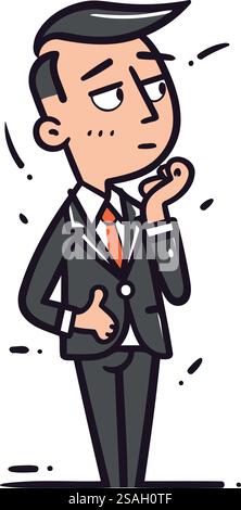 Cartoon man thinking style illustration Stock Vector Image & Art - Alamy