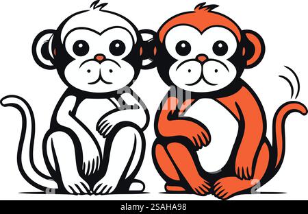 Cartoon happy family on white background Stock Vector Image & Art - Alamy
