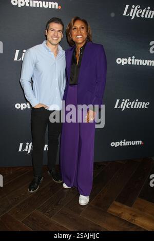 January 29, 2025 Gio Benitez and Robin Roberts attend Voices of a ...