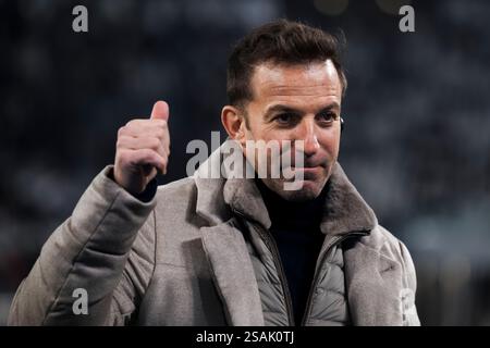 Alessandro Del Piero gestures prior to the Serie A football match ...