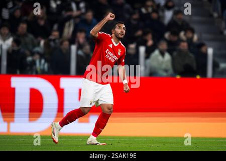 Vangelis Pavlidis of SL Benfica celebrates a goal during the UEFA ...