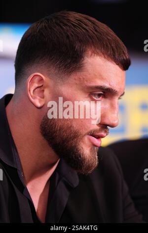 Aurel Ignat during a press conference at BOXPARK Wembley, London ...