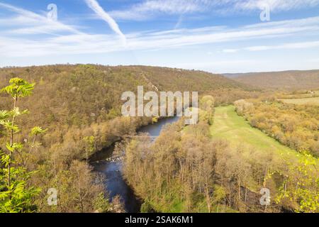 Lookout of Nine Mills in Podyji National Park, near Znojmo town in ...