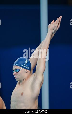 Leon Marchand (France) in action during Swimming - Men's 400m ...