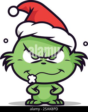 Character crying in the green christmas ball Stock Vector Image & Art ...