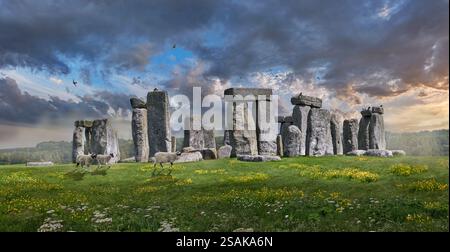 Photo of the iconic world famous Stonehenge neolithic prehistoric ...