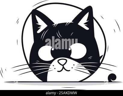 black cat head Stock Vector Image & Art - Alamy