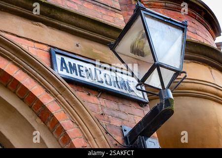 vintage street sign for Amen Corner in newcastle upon tyne, tyne & wear ...