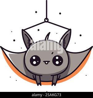 Cute moon cartoon Stock Vector Image & Art - Alamy