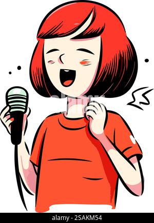 person with a microphone Stock Vector Image & Art - Alamy