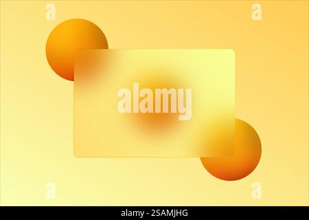 A rectangle made of clear glass with a blur effect with pink and purple ...
