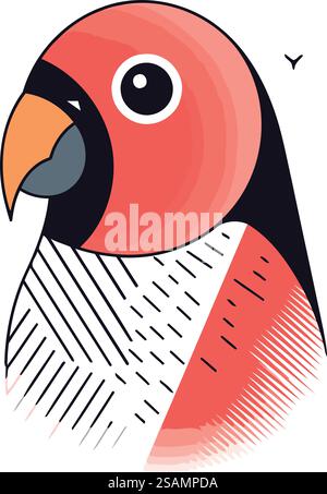 Vector flat hand drawn cute bat and happy Halloween lettering isolated ...