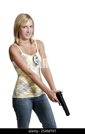 A beautiful police woman on the job Stock Photo - Alamy