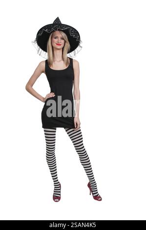 Beautiful woman wicked witch with ruby shoes Stock Photo - Alamy