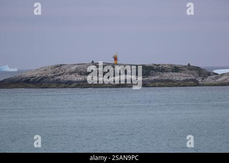 Approach by sea to Paamiut, Greenland Stock Photo - Alamy