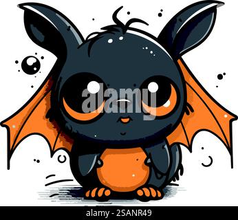 Evil bat clipart, illustration vector Stock Vector Image & Art - Alamy