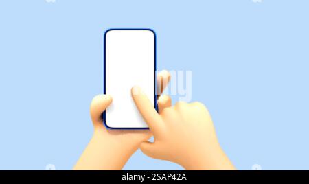 hand touching smartphone screen Stock Vector Image & Art - Alamy