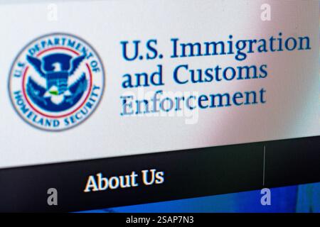 Summary of the US Immigration and Customs Enforcement website ...
