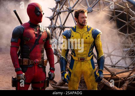 Deadpool & Wolverine Deadpool 3 Hugh Jackman Stock Photo - Alamy