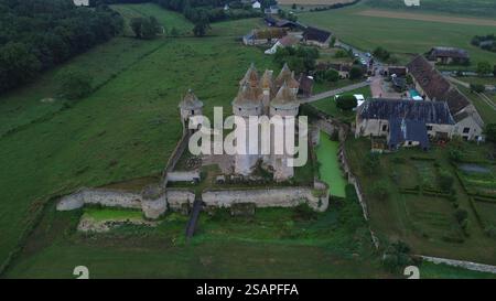 Medieval castle of Sarzay Stock Photo - Alamy
