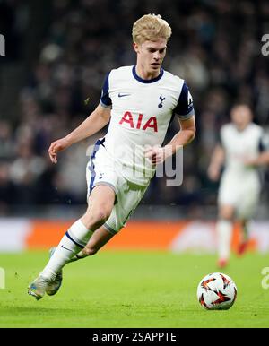 Tottenham Hotspur's Lucas Bergvall during the Premier League match at ...