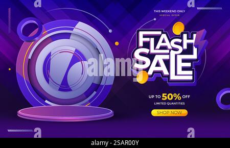 flash sale banner commercial poster Stock Vector Image & Art - Alamy