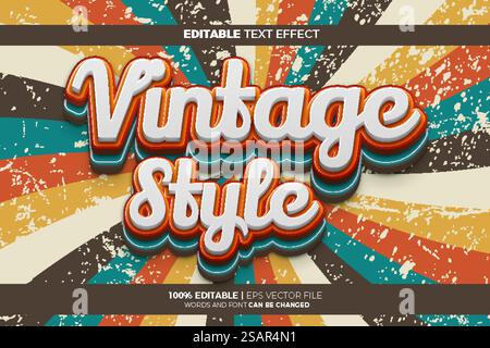 text effect template with 3d bold style use for log Stock Vector Image ...