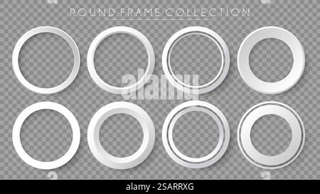 Sale round banner set, circle special offer tag collection. Hot deal 50 ...