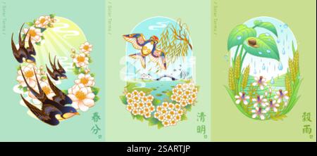 Spring season in 24 solar terms Stock Vector Image & Art - Alamy
