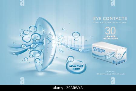 Eye contacts ads template Stock Vector Image & Art - Alamy