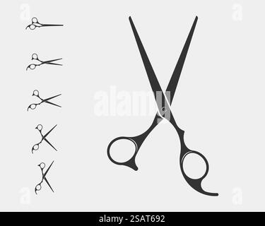 Hair salon logo vector icon illustration Stock Vector Image & Art - Alamy