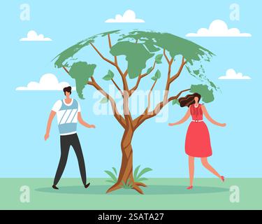 Zero-waste consumption isolated cartoon vector illustrations Stock ...