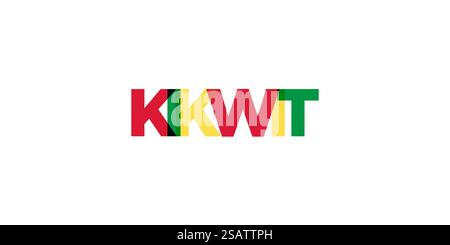 Congo emblem for print and web. Design features geometric style, vector ...