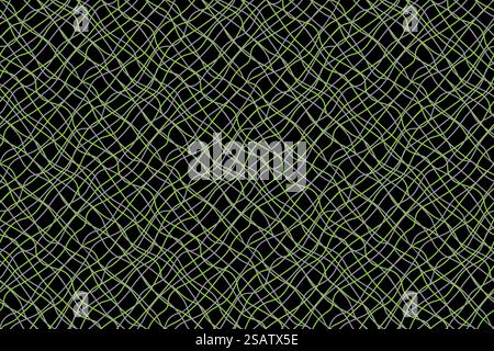 Abstract confusing lines dark seamless pattern. Vector illustration.. Abstract confusing lines ...