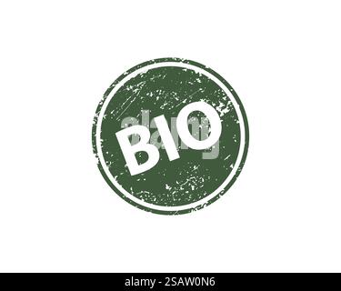 bio product stamp. bio product sign. round grunge label Stock Vector ...