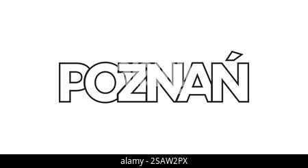 Poznan in the Poland emblem for print and web. Design features ...