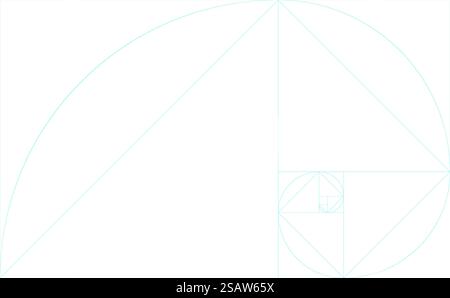 Golden ratio rules. Geometry harmony of ideal proportions, rule of ...