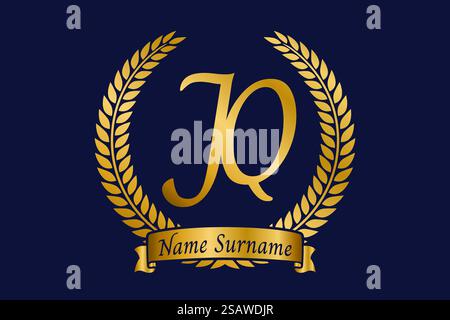JQ Initial Letter Luxury Logo template in vector for Restaurant ...