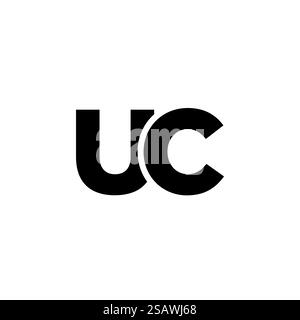 Initial UC letter Logo Design vector Template. Abstract Script Letter ...