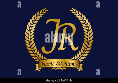 Initial jr letter logo vector template design. Creative abstract letter ...