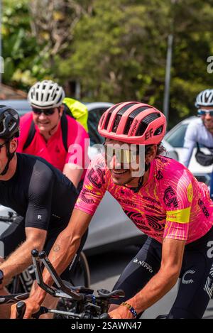 Lachlan Morton from Australia of Team Dimension Data in action during ...