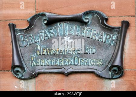 telegraph sign on the listed seaver building belfast telegraph building ...