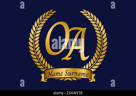 OA Initial Letter Luxury Logo template in vector for Restaurant ...