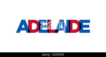 Adelaide in the Australia emblem for print and web. Design features ...