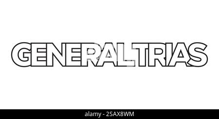General Trias in the Philippines emblem for print and web. Design ...