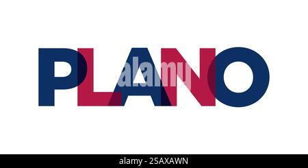Plano, Texas, USA typography slogan design. America logo with graphic ...