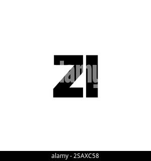 alphabet letter zi z i logo combination design with rainbow colors ...