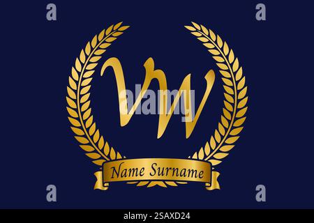 VW initial wedding monogram logo design Stock Vector Image & Art - Alamy