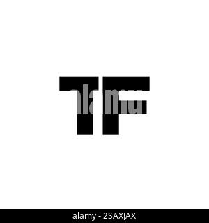 Trendy letter T and F, TF logo design template. Minimal monogram ...